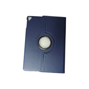 Capinha Tablet Couro Sintético Giratoria Para iPad 5 6 Azul